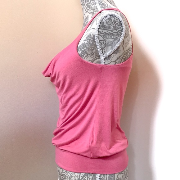 bebe | Tops | Bebe Pink Tank Top Cute Cowl Neck | Poshmark